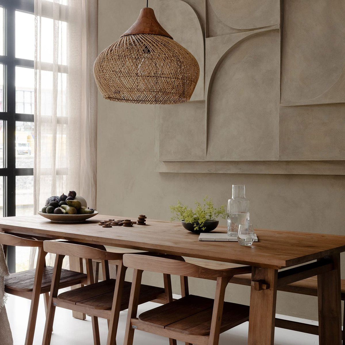 Artisan Dining Table – Solid Reclaimed Teak | BluBambu