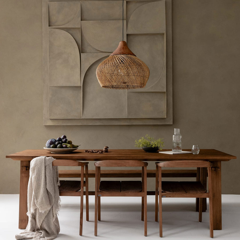 Artisan Dining Table – Solid Reclaimed Teak | BluBambu