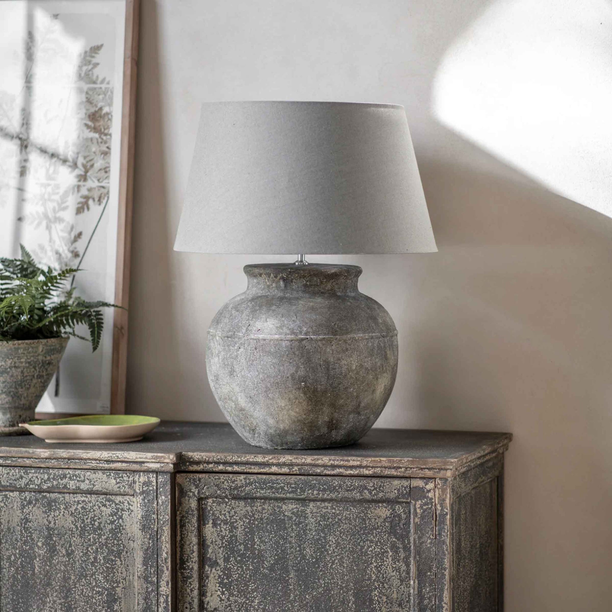 Baybridge Stone Lamp | Natural Stone-Effect Table Lamp
