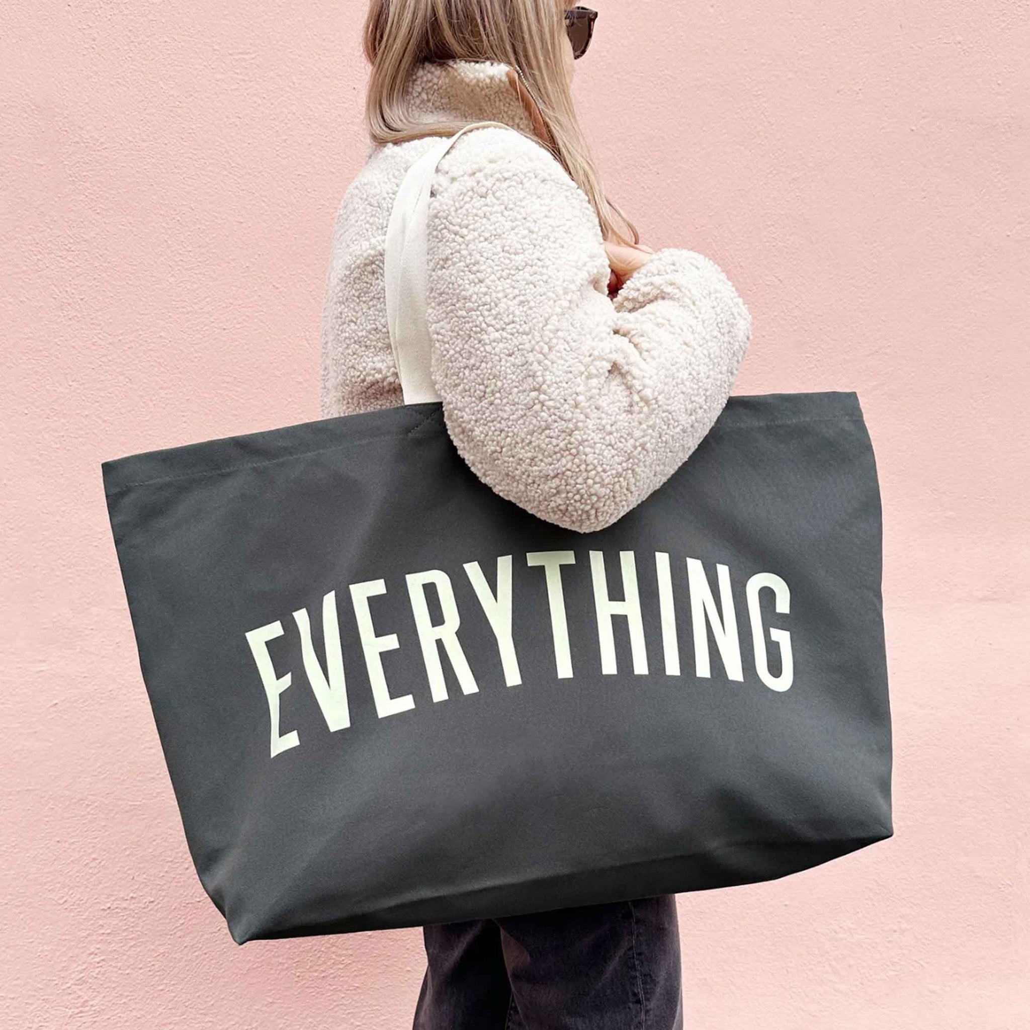Everything | Really Big Bag | GreyEverything Bag | Oversized Canvas ...
