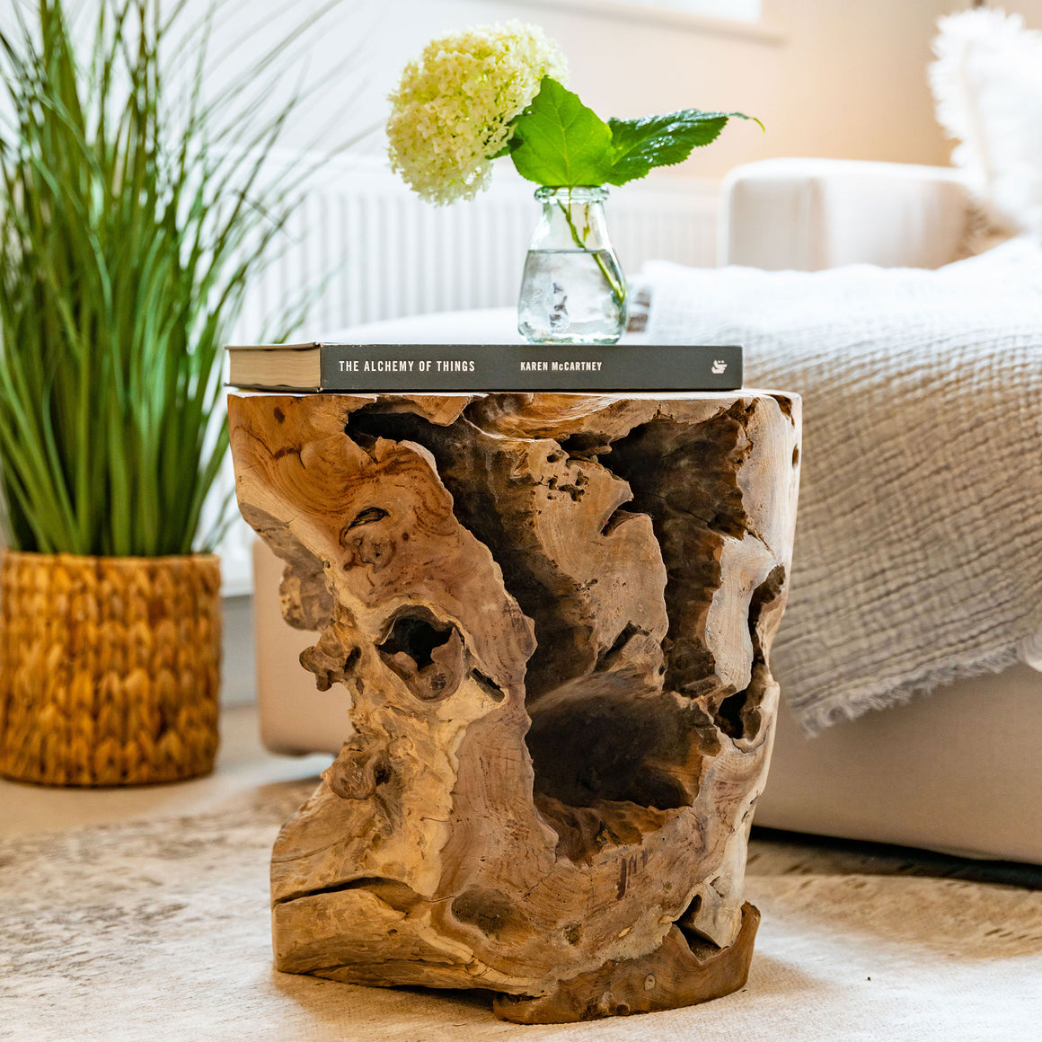 Teak Root Side Table – BluBambu Living